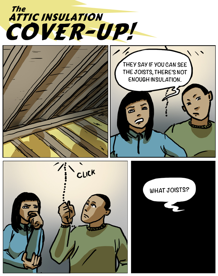 CARTOON: The Attic Insulation Cover-Up!