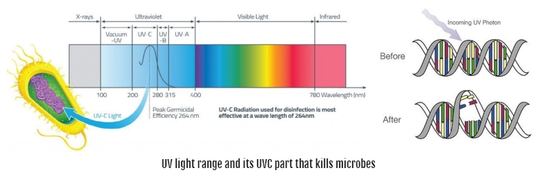 Ultraviolet germicidal irradiation (UVGI)