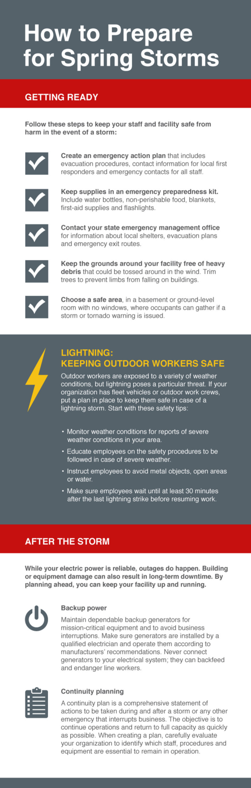CHECKLIST: Preparing for Spring Storms